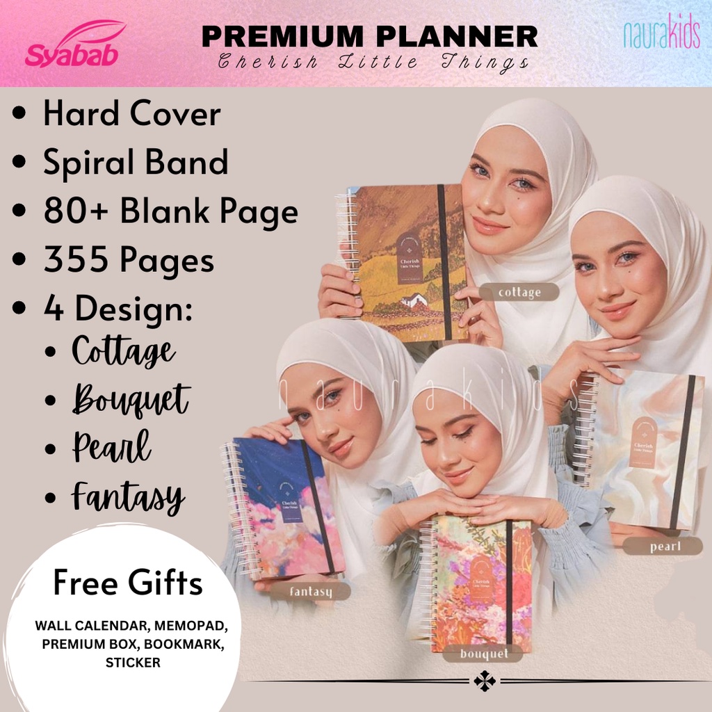 (READY STOCK) Syabab PREMIUM Planner 2023 - Cherish Little Things ...