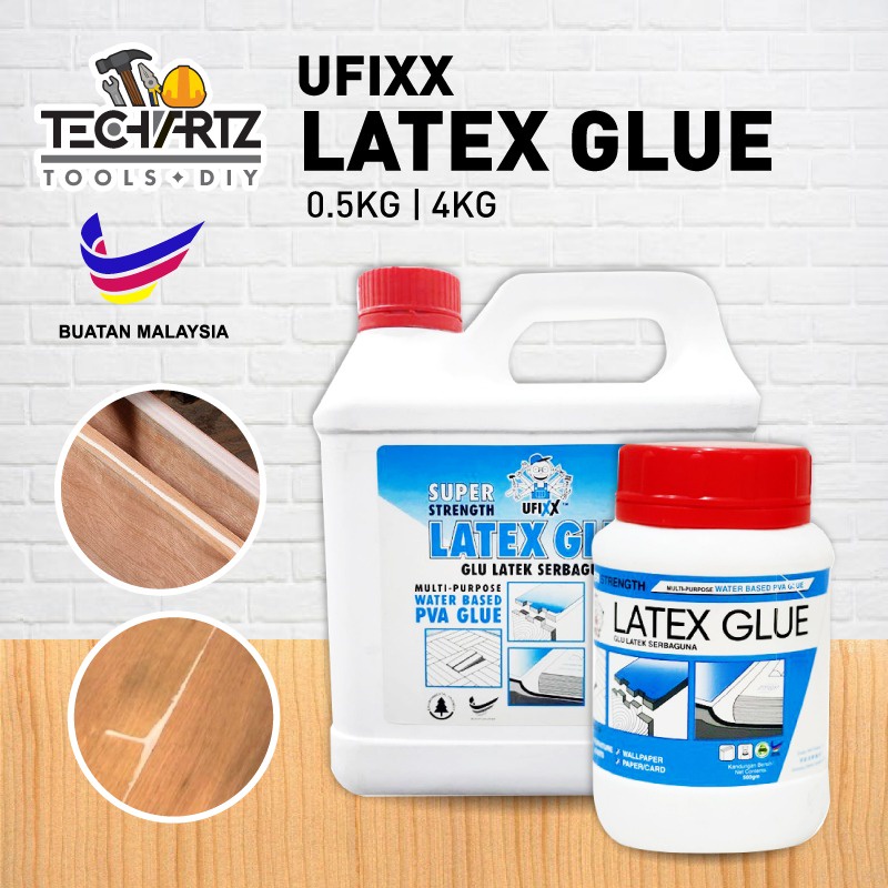 UFIXX Super Strength Latex Glue / Multi-Purpose Water Based PVA Glue ...