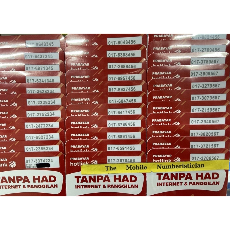 Maxis Hotlink Prepaid Cantik Vip Special Number 017-ABC ( DoReMi ...