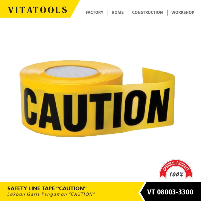 Safety Line Tape Caution - Duct Tape Caution Safety Line | Shopee Malaysia