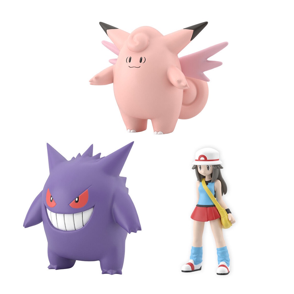 Premium Bandai Pokemon SCALE WORLD Kanto Region Leaf & Pixie & Gengar ...