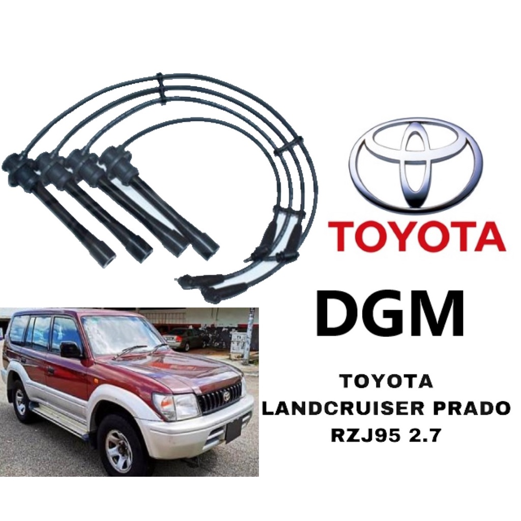 TOYOTA LAND CRUISER PRADO RZJ95 2.7 EFI (3RZ-FE) SPARK PLUG CABLE WIRE ...
