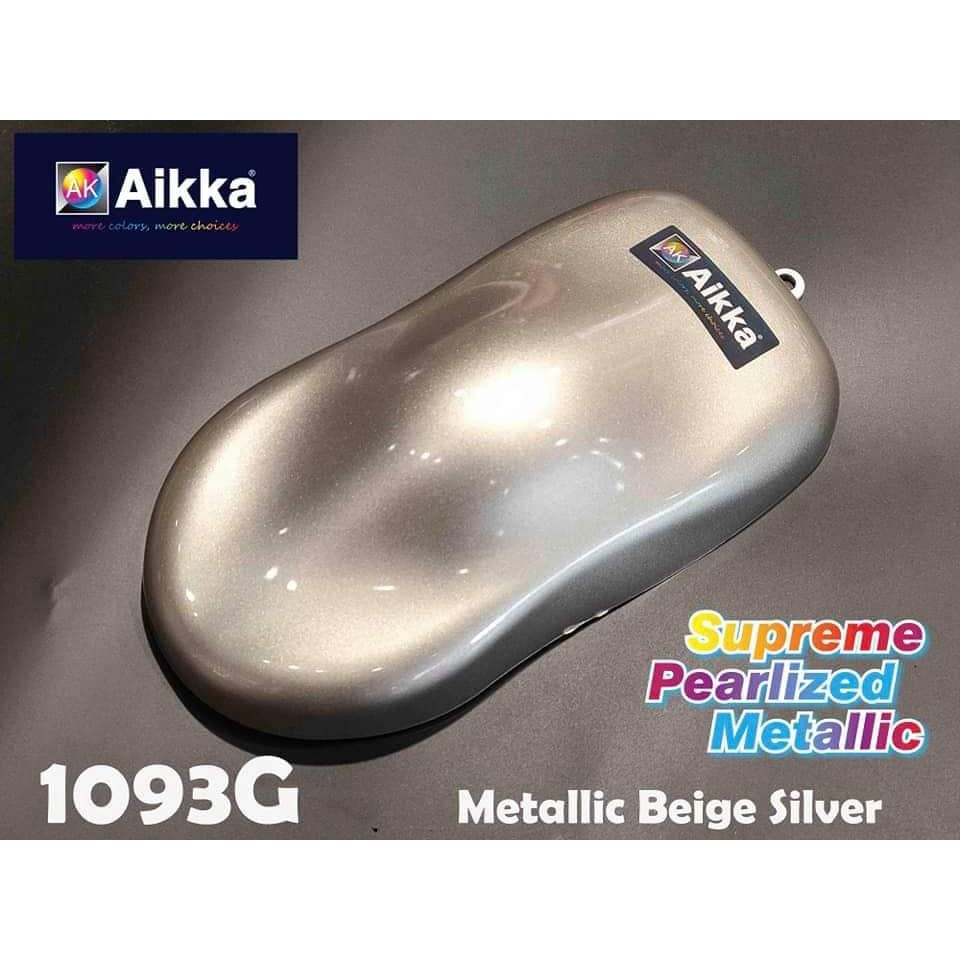 [ METALLIC BEIGE SILVER 1093G ] AIKKA Supreme Metallic 2K DIY Paint ...