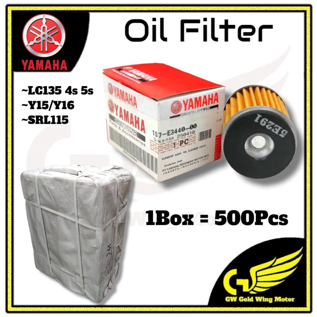500PC 1BOX YAMAHA INDON LC135 OIL FILTER ELEMENT LC4S LC5S Y15 Y16 ...