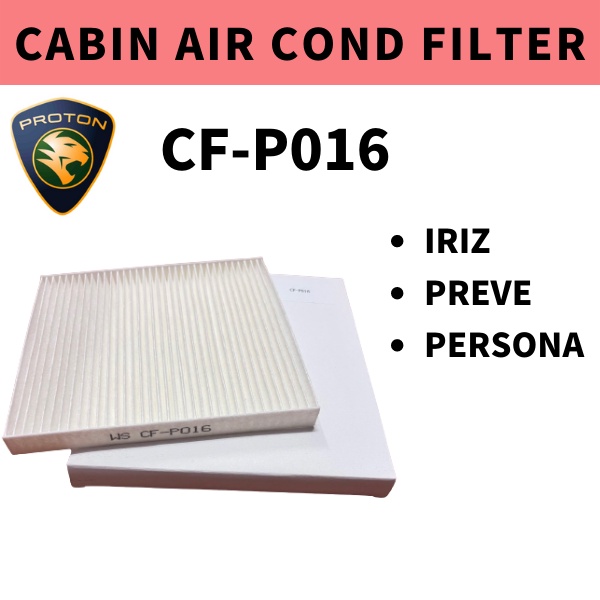 Proton Iriz / Preve / Persona 2016-2024 Cabin Air Cond Filter Air ...