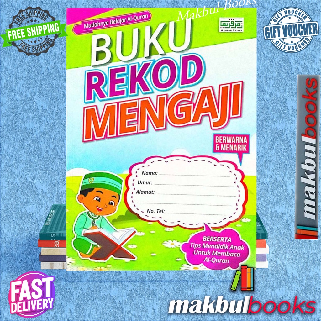 MUDAHNYA BELAJAR AL-QURAN BUKU REKOD MENGAJI BERWARNA & MENARIK - AZMAR ...