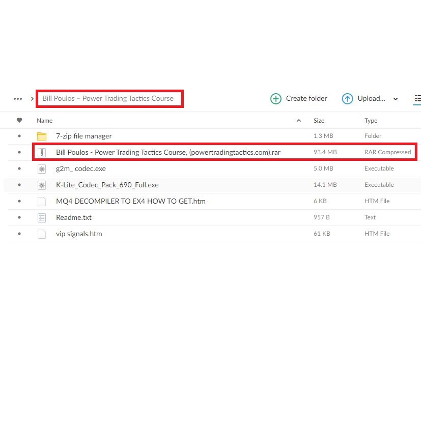 Bill Poulos – Power Trading Tactics Course (Total size: 114.0 MB ...