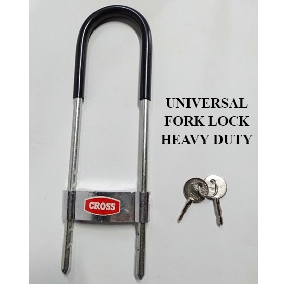 UNIVERSAL FORK LOCK HEAVY DUTY SECURITY CHAIN LOCK MOTORCYCLE MOTOSIKAL ...