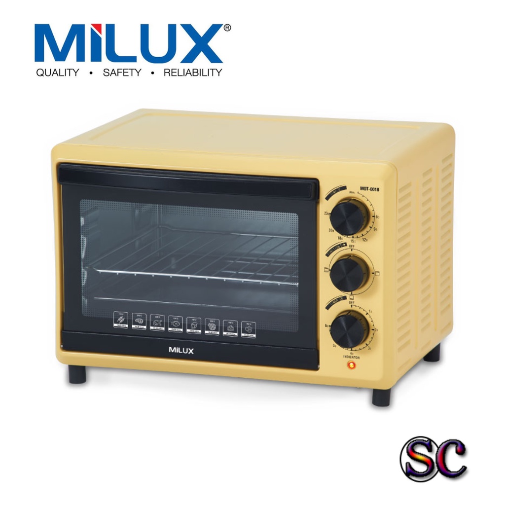 MILUX ELECTRIC OVEN MOT-0018 (18L) | Shopee Malaysia