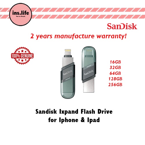 (Genuine) SanDisk Ixpand Flash Drive For iPhone & iPad | Shopee Malaysia