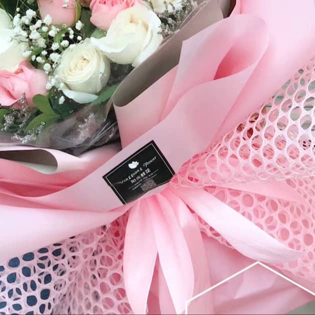 (roll) 5yard HOLE NET mesh Gauze Flower Bouquet Wrapping Paper Yarn ...