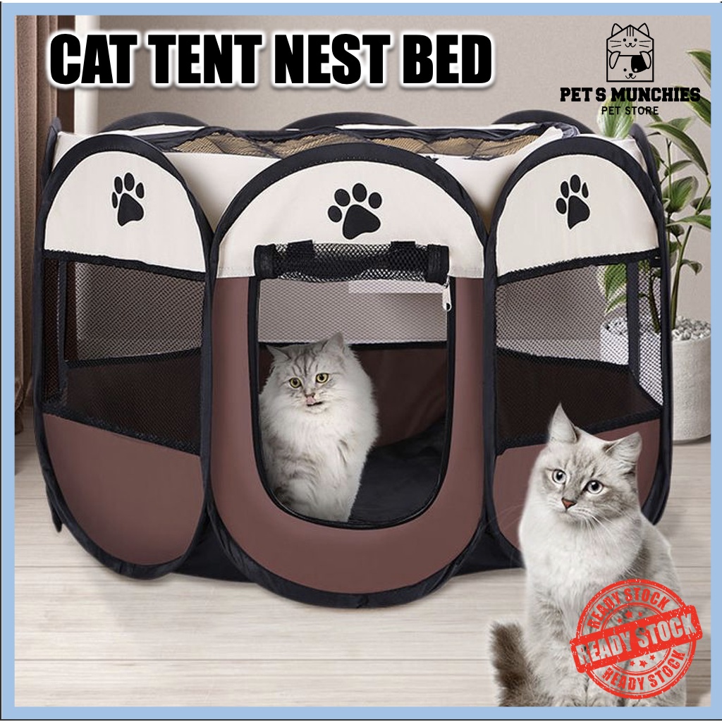 Pet Tent Rumah Kucing Besar Foldable Cat House Tempat Kucing Tempat ...