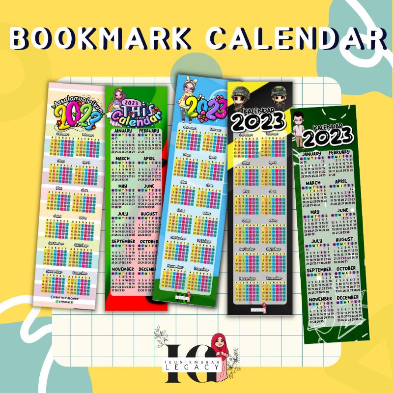 bookmark calendar 2025 | Shopee Malaysia