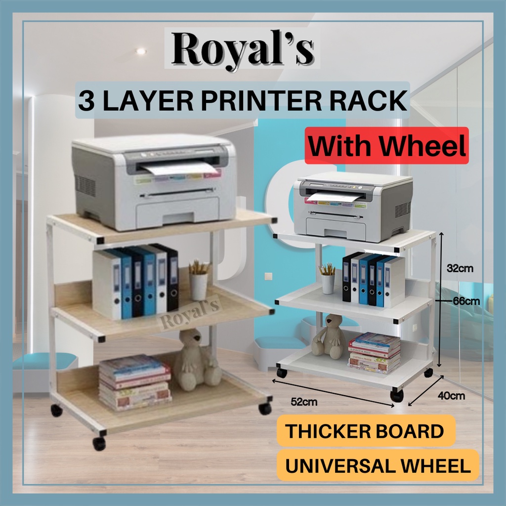 ROYAL'S 3 Layer Printer Rack Office Multi-layer File Rack Office Rack ...