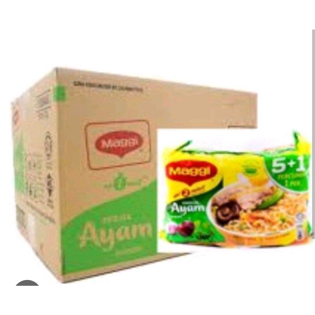 (Bulk) MAGGI Curry/Ayam (5+1) / Maggi carton / Maggi Perisa Kari/Ayam ...