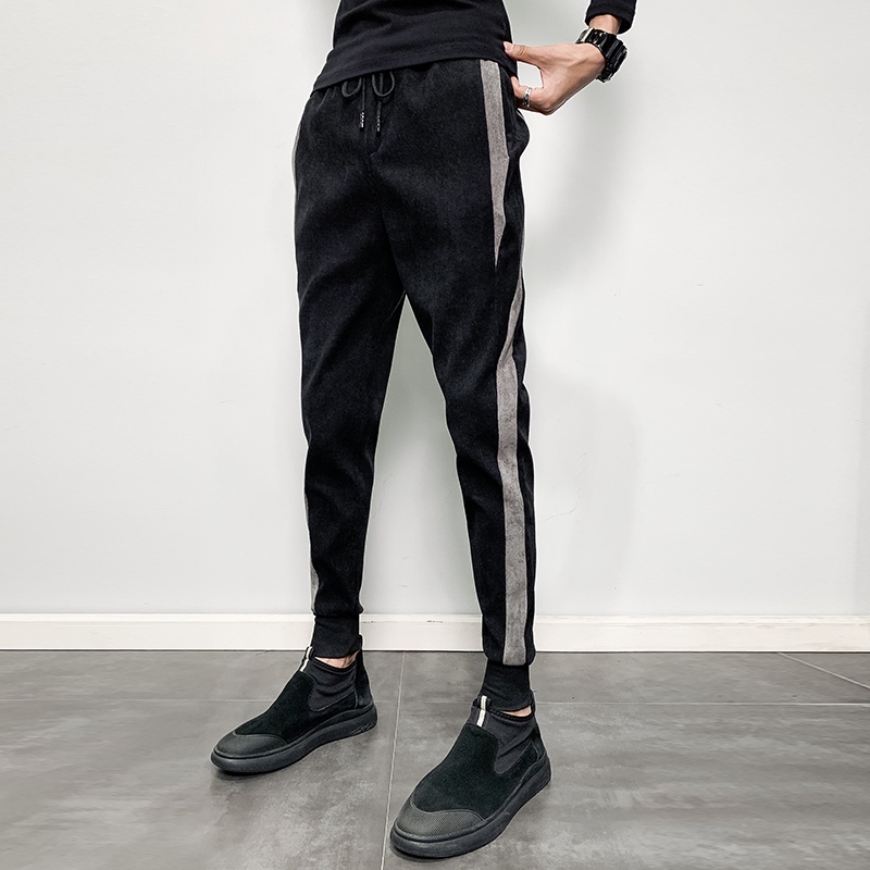 2022 musim luruh bergaya seluar kasual menyekat warna trend jenama ...