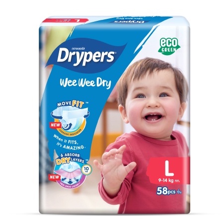 [CASHBACK 10%] Drypers Wee Wee Dry Mega Tape Diapers - ALL SIZE (lampin ...