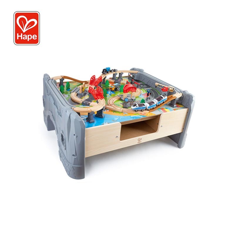 Hape 3766 Railway Train Table Set 70 pieces | Shopee Malaysia