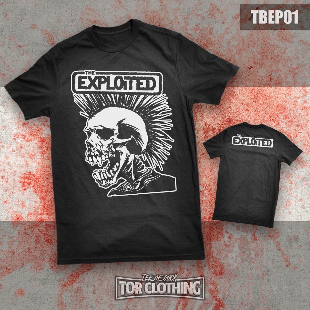 T-shirt THE EXPLOITED - Skull Punk - Band Rock Punk - Ready Stock ...