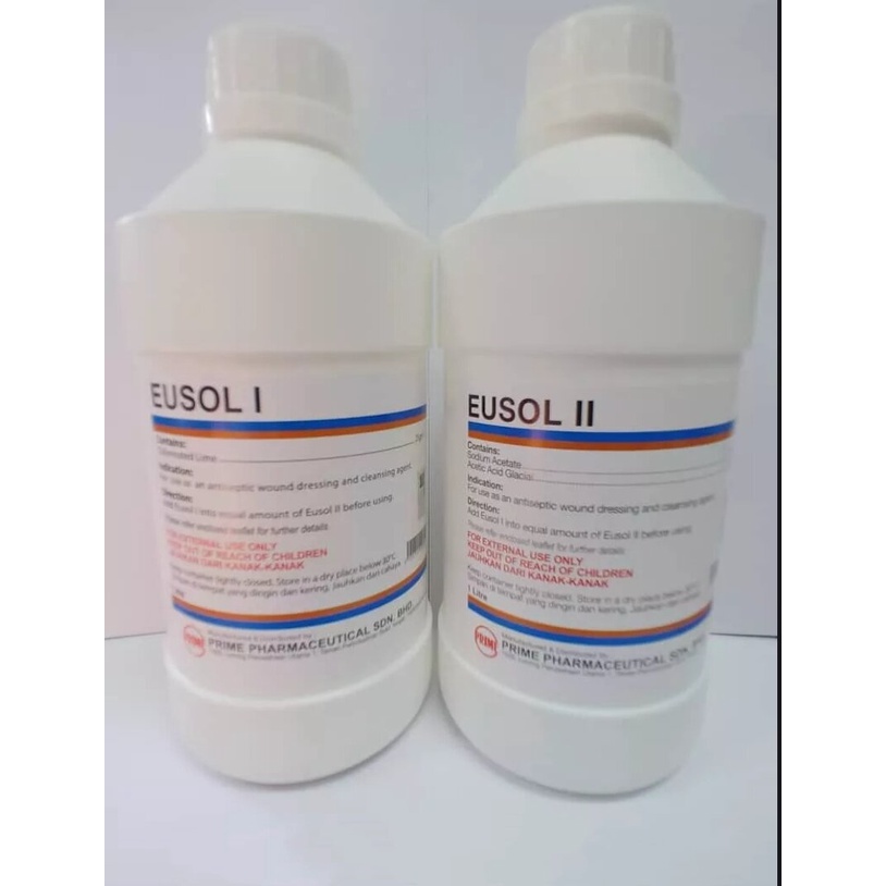 EUSOL SOLUTION I & II (1 Litre Per Btl) [EXP:7/2026] UBAT CUCI LUKA ...