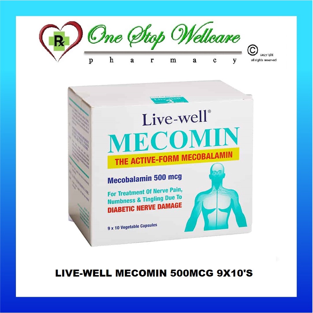 LIVE-WELL MECOMIN 500MCG 9X10'S (EXP: 09/2026) | Shopee Malaysia