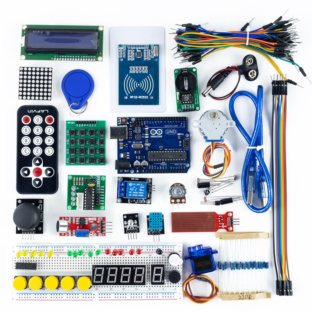 LAFVIN RFID Starter Kit Upgraded Version Sensors Learning Suit include UNO R3 Board for Arduino ...