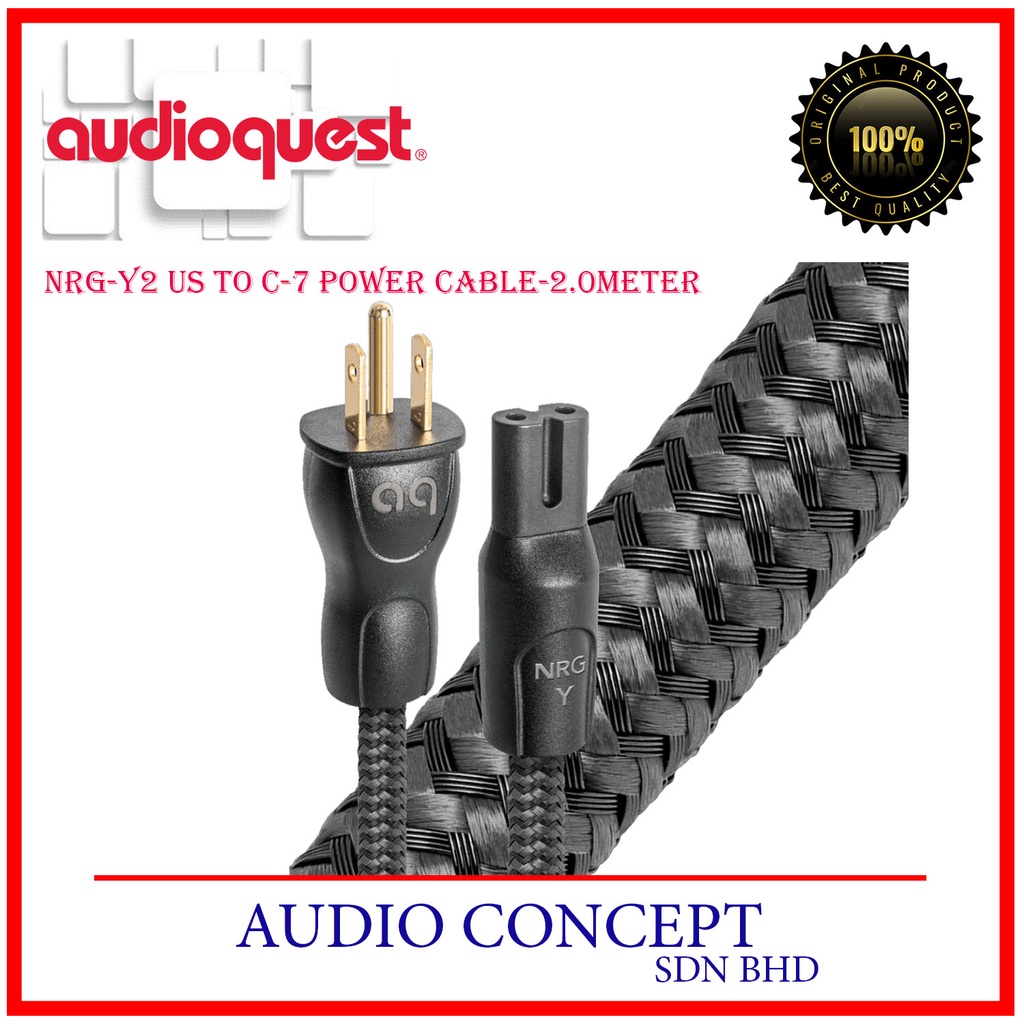 AudioQuest NRG-Y2 US -C7 Power Cord-2.0Meter | Shopee Malaysia