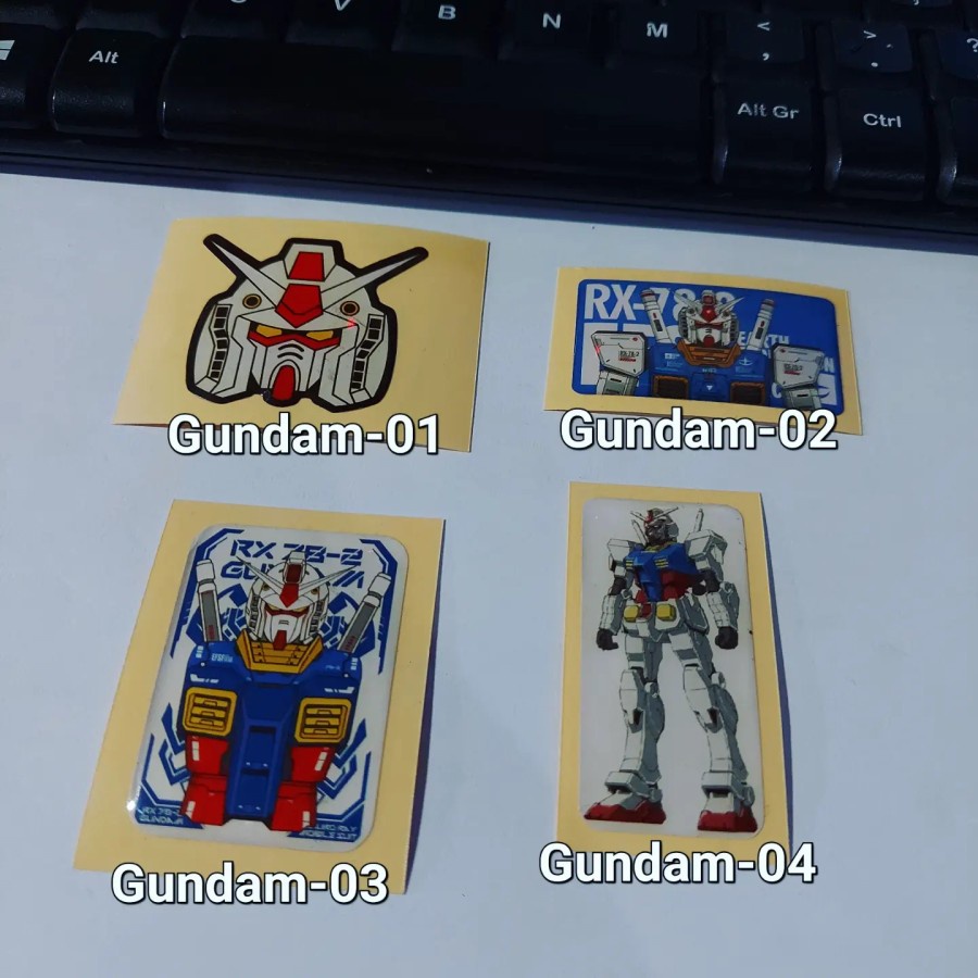 Gundam RX78-2 Gunpla RX782 Flexible 3D Resin Embossed Sticker Unit ...