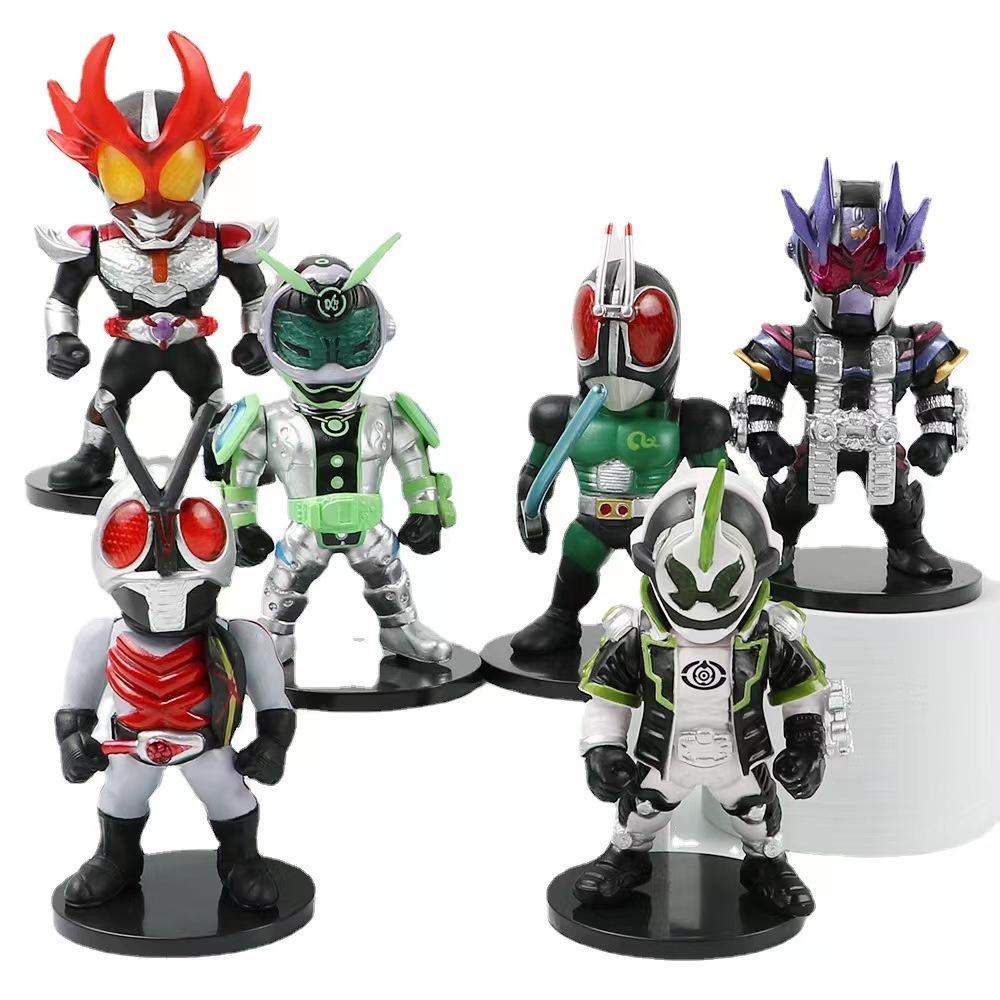 A2F 6pcs Collection Masked Rider Figure Kamen Rider AGITO BLACK RX WCF ...
