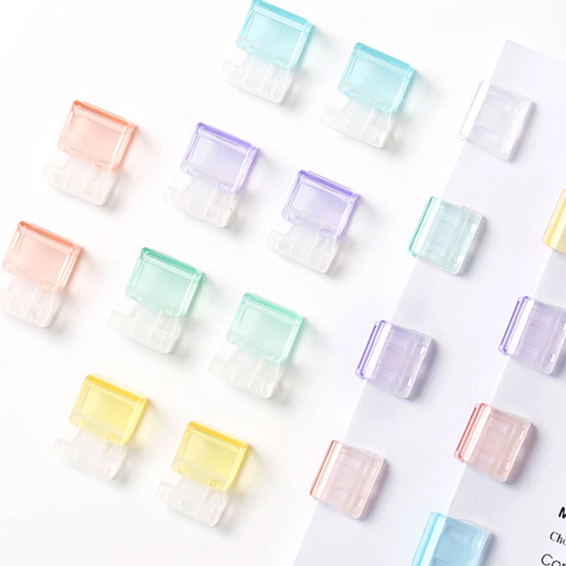 5 Pcs Mini Colorful Transparent Clip Pusher Multi-Function Plastic ...