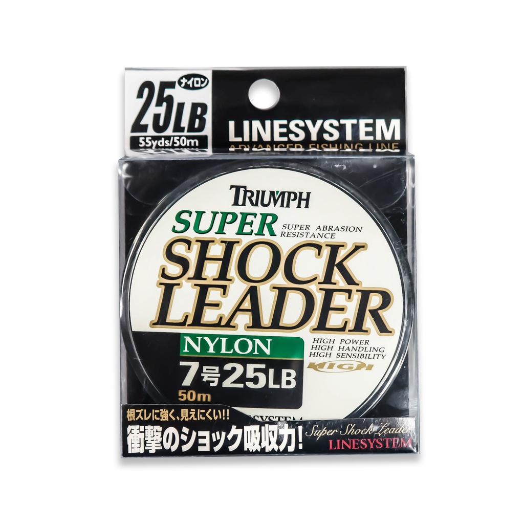 LINESYSTEM fishing line TRIUMPH SUPER SHOCK LEADER (NYLON) 50m NylonLine MADE IN JAPAN | Shopee ...