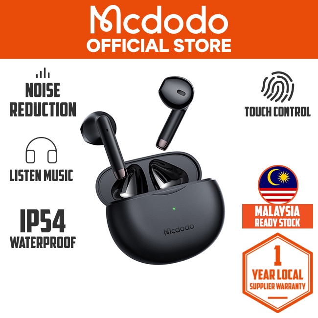 Mcdodo HP803 B1 Series IP54 Waterproof Noise Cancellation Touch Control ...