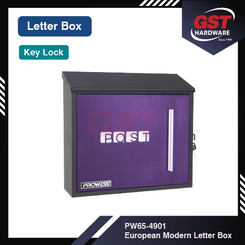 A4 Size Wall Mounted Letter Box with Password or Key Lock Peti Surat ...