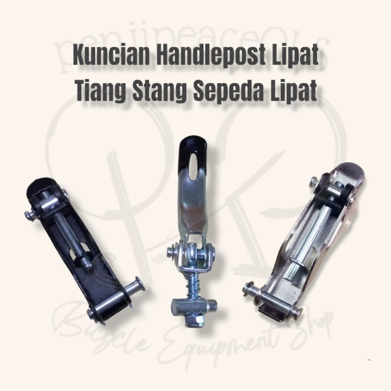 Folding bicycle handlepost lock, handlepost lock, handlebar lock ...