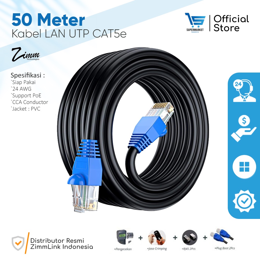 Lan Cable 50M UTP Cable Cat5e 50M Cable Network Cable LAN Cable Ready ...