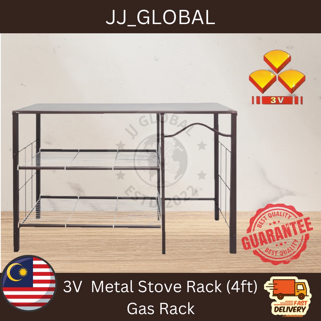 3V 4ft/3ft Kitchen Stove Rack / Gas Rack / Cooking Rack / Rak Masak ...