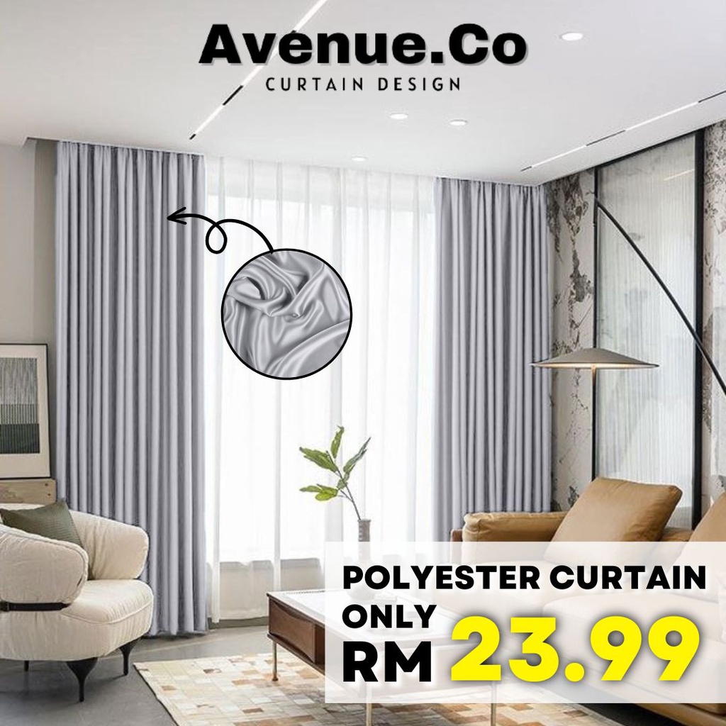 #G10 CURTAIN modern Plain Blackout!! Siap Jahit Langsir ,Langsir RAYA ...