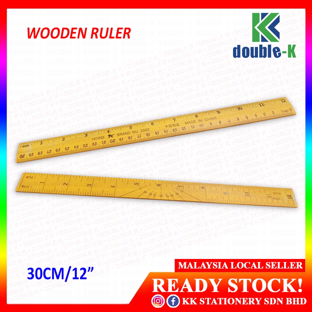 Horse Wooden Ruler / Pembaris Kayu 15cm (6") & 30cm (12") - RM0.45 - RM0.80/pcs | Shopee Malaysia