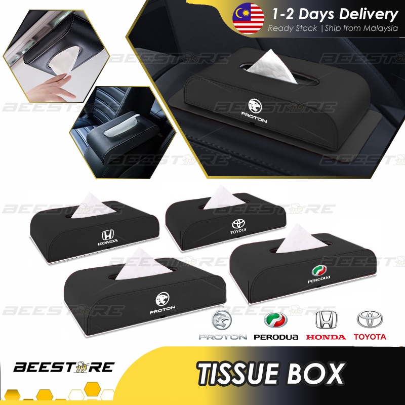 Car Tissue Box Kotak Kertas Bekas Tisu Kereta Napkin Aksesori ...