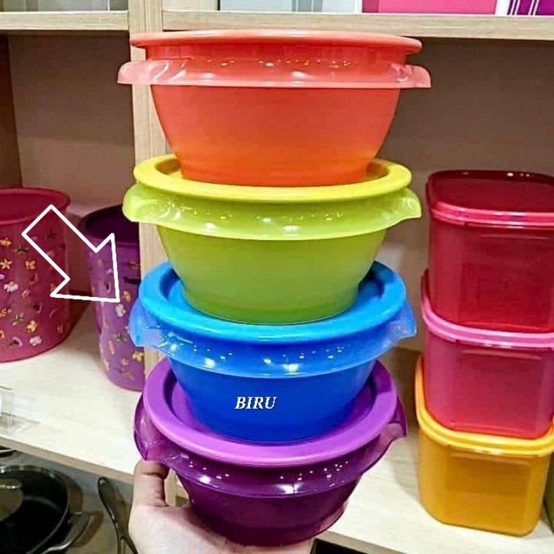 Tupperware One Touch OT Bowl 400ml (1) Airtight Limited Edition (Airtight / Liquid) | Shopee ...