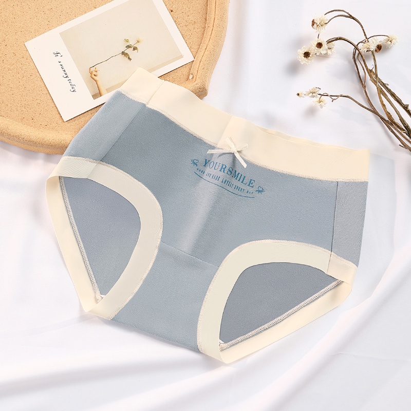 Women Seamless Cotton Panties Underwear Mid Waist Undies Briefs