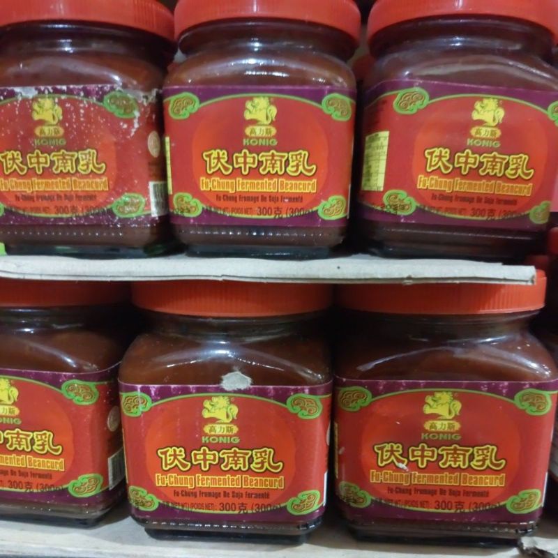 MERAH Tauju/fu CHUNG BEAN CURD/Fermented Red Tofu 345 Grams | Shopee ...