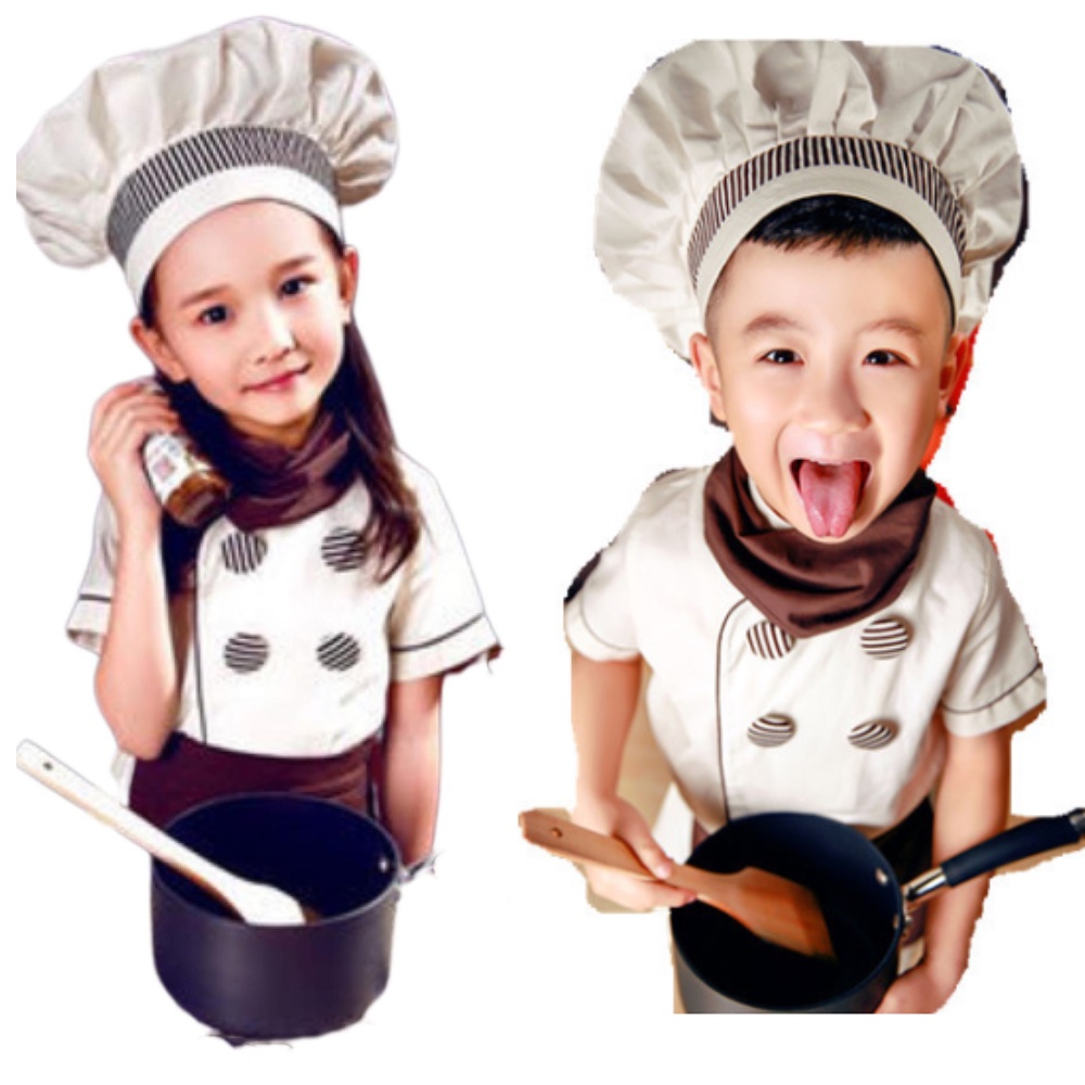 💥Malaysia Ready Stock💥Kids Bakery Chef Uniform Cook Cosplay Costume ...