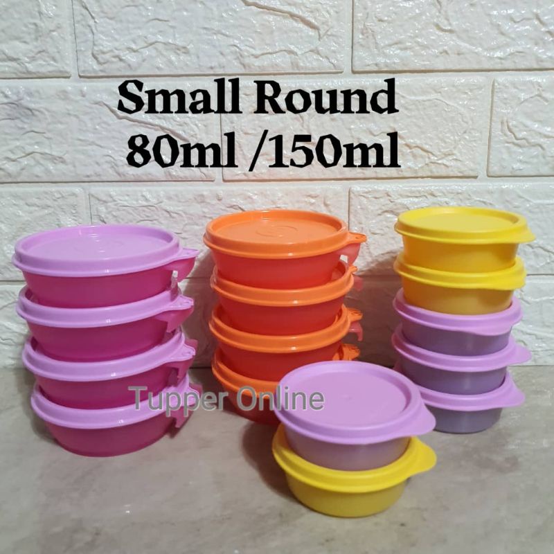Tupperware Small Round Container 80ml /150ml ( 2pc/4pc) | Shopee Malaysia