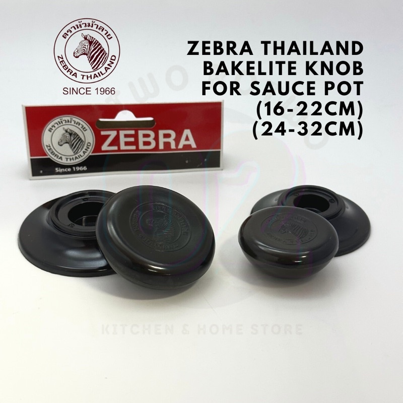 Zebra Thailand Bakelite Knob/Knob Plate for Saucepot (24-32cm)/(16-22cm ...
