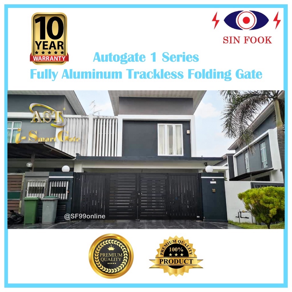 AUTO GATE Full Aluminum Trackless Auto Folding Gate 1 Series / 10 YEARS ...