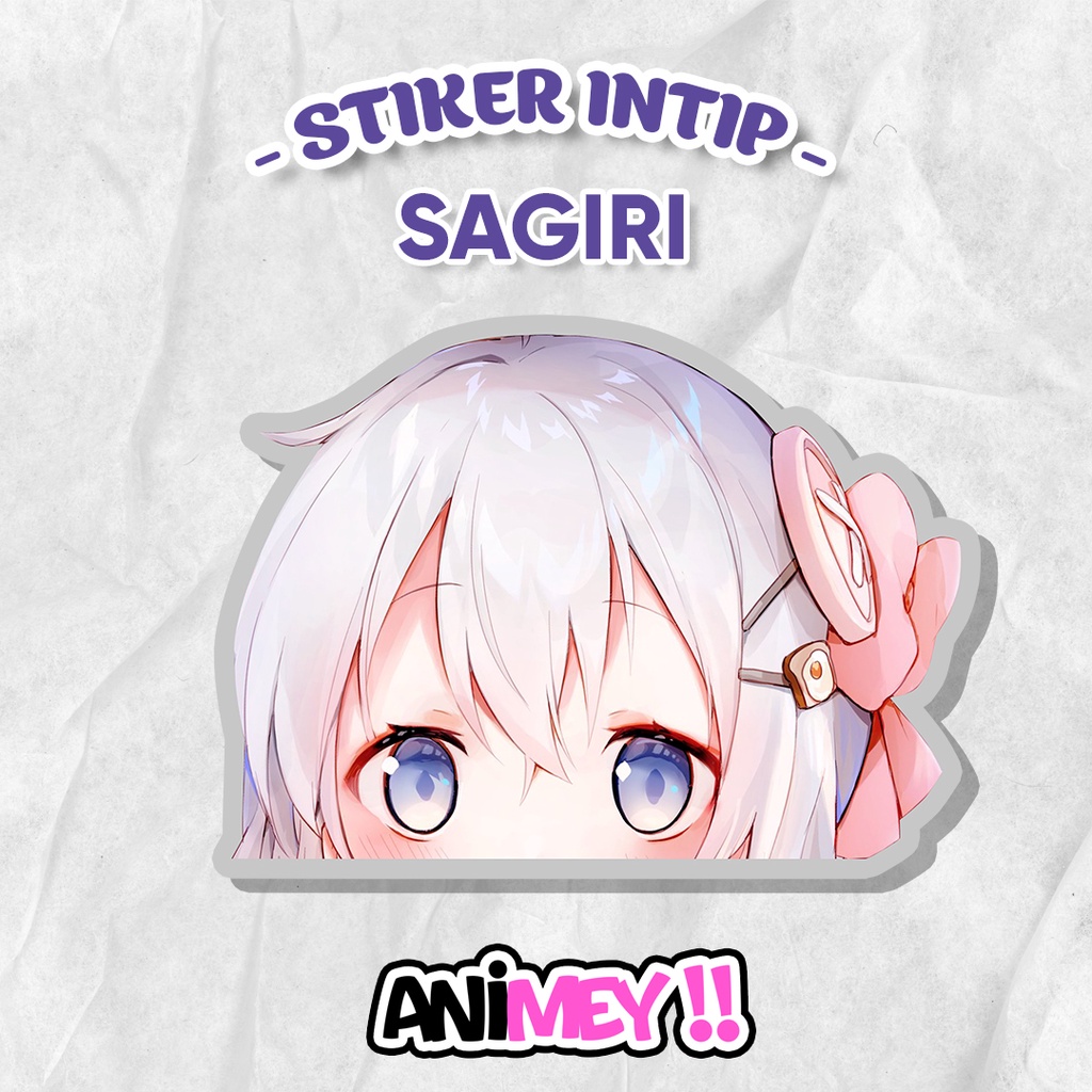 Sagiri Eromanga Sensei Peep Sticker / waterproof anime Sticker | Shopee ...