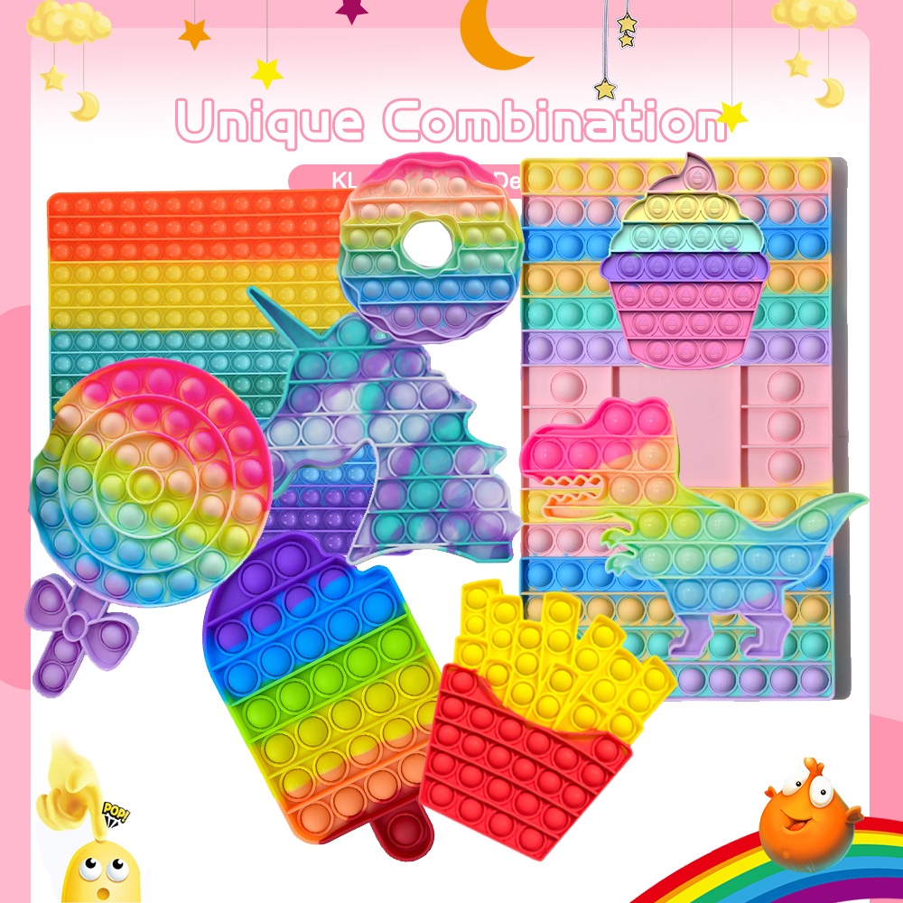 New Tiktok Pop it Big Size Pop It Jumbo Stress Reliever Push Bubble ...