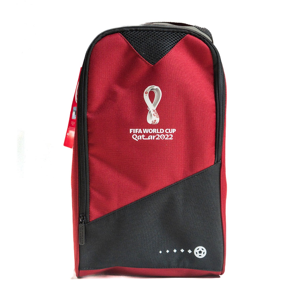 FIFA WORLD CUP QATAR 2022 OFFICIAL EMBLEM GYM BAG MAROON | Shopee Malaysia