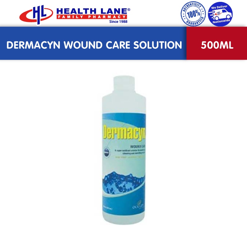 DERMACYN WOUND CARE SOLUTION (500ML) | Decreasing Inflammation | Shopee ...